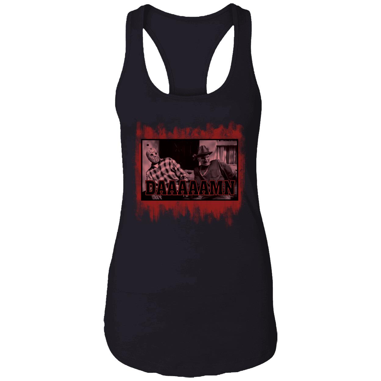 Jason Voorhees Freddy Krueger Daaaaamn Long Sleeve Shirt