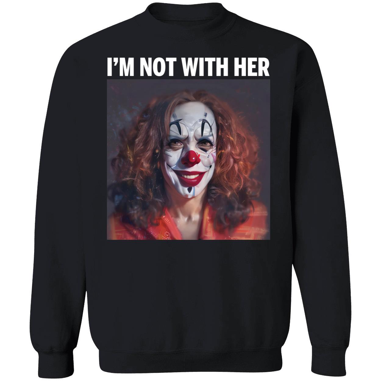 Kamala Harris Clown I'm Not With Her Ladies Boyfriend Shirt