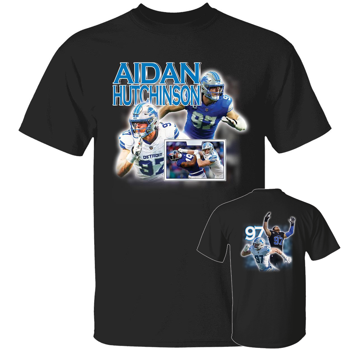 [Front + Back] Terrion Arnold Aidan Hutchinson Hoodie