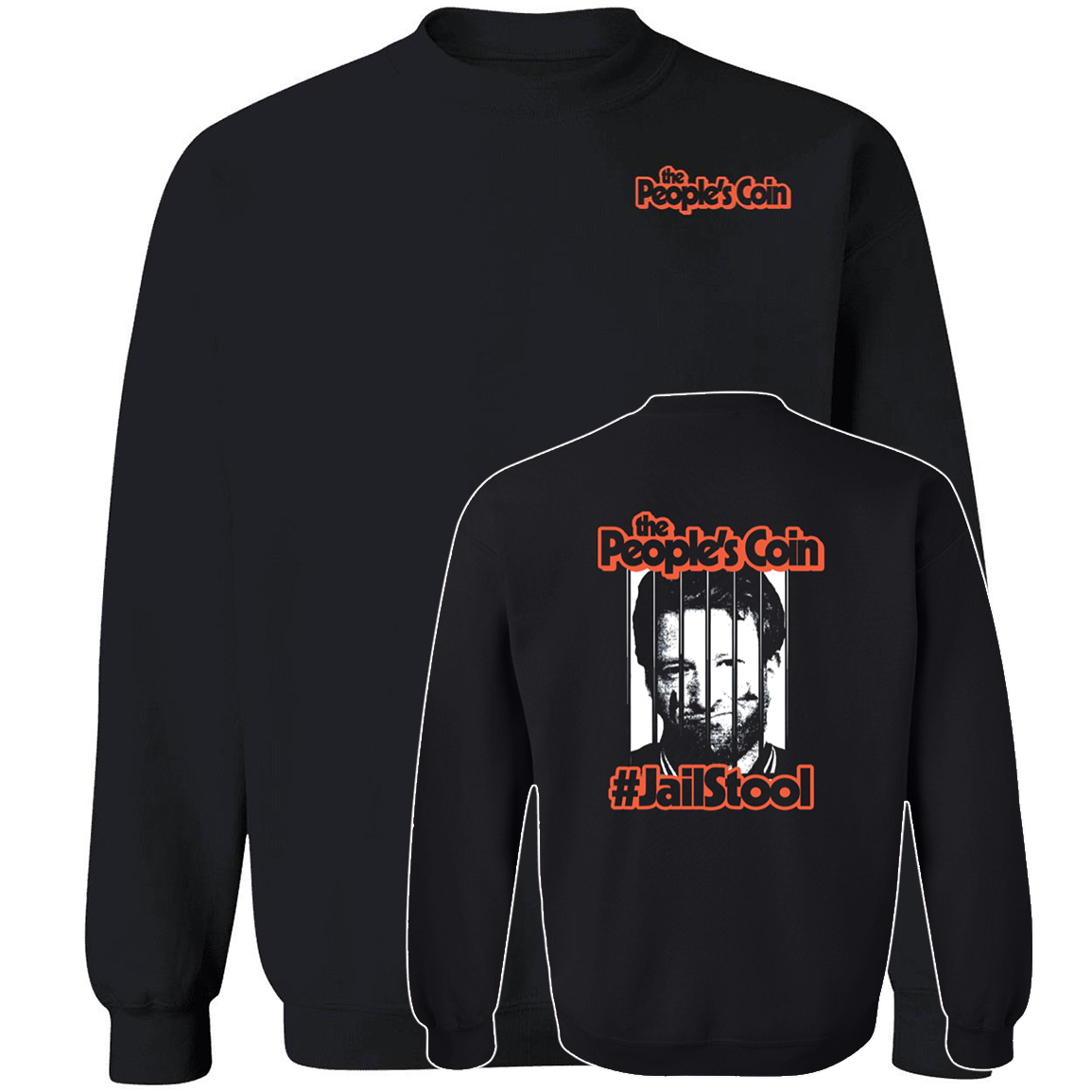 [Front + Back] Dave Portnoy Jail Stool The People's Coin Premium SS T-Shirt