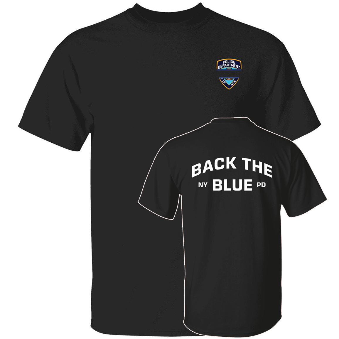 [Front + Back] Didarul Islam Back The Blue NYPD Hoodie